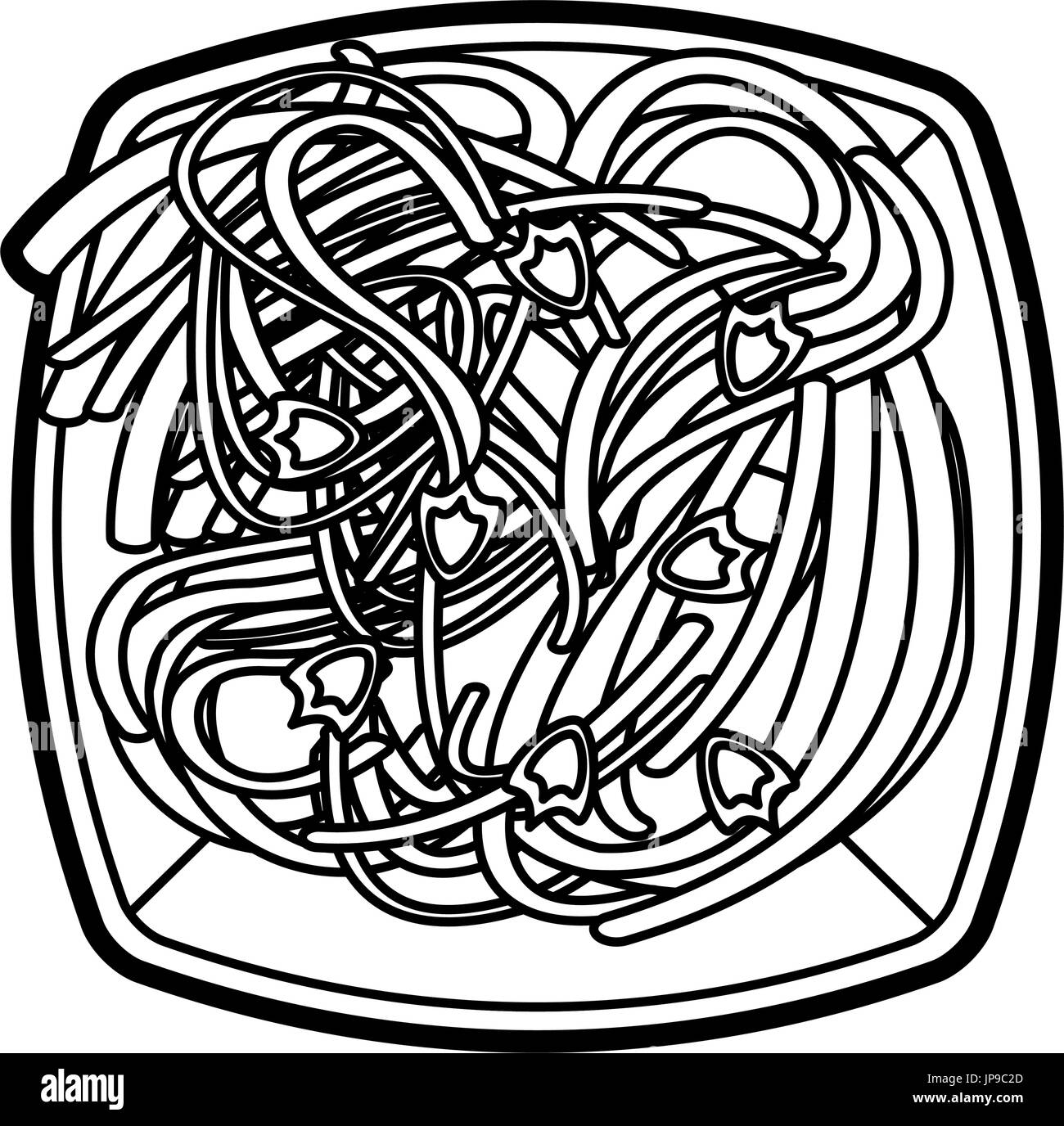 spaghetti vector illustration Stock Vector Image & Art - Alamy