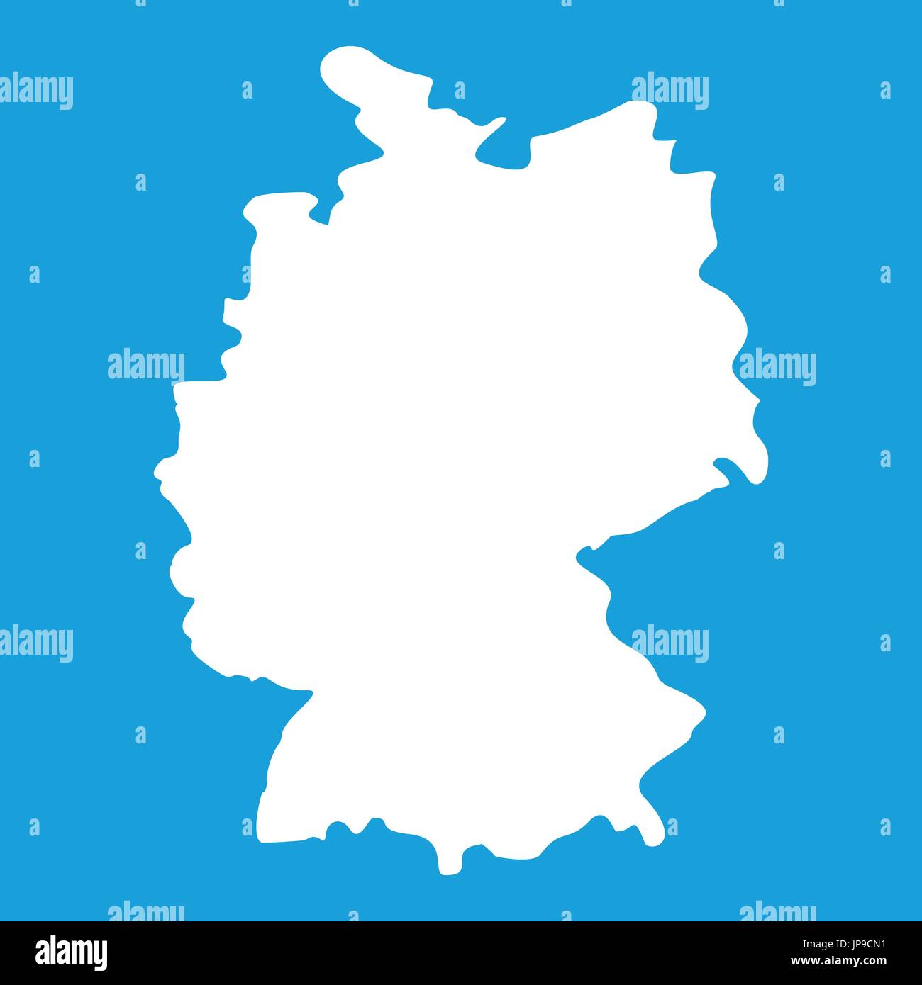 Map of Germany icon white Stock Vector Image & Art - Alamy