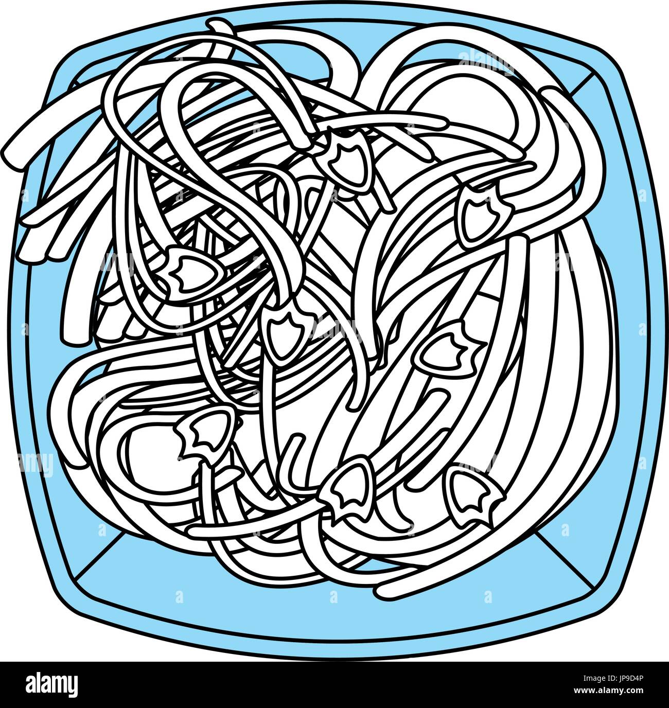 spaghetti vector illustration Stock Vector Image & Art - Alamy
