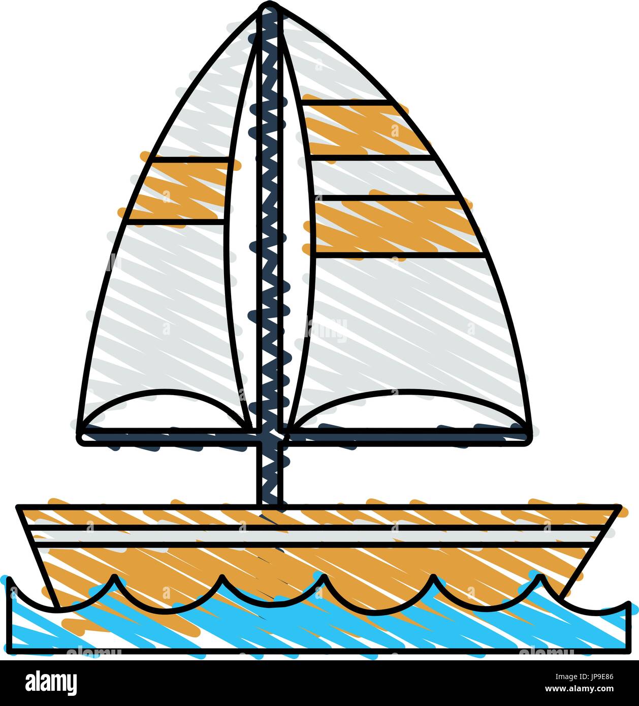 sailboat vector illustration Stock Vector Image & Art - Alamy