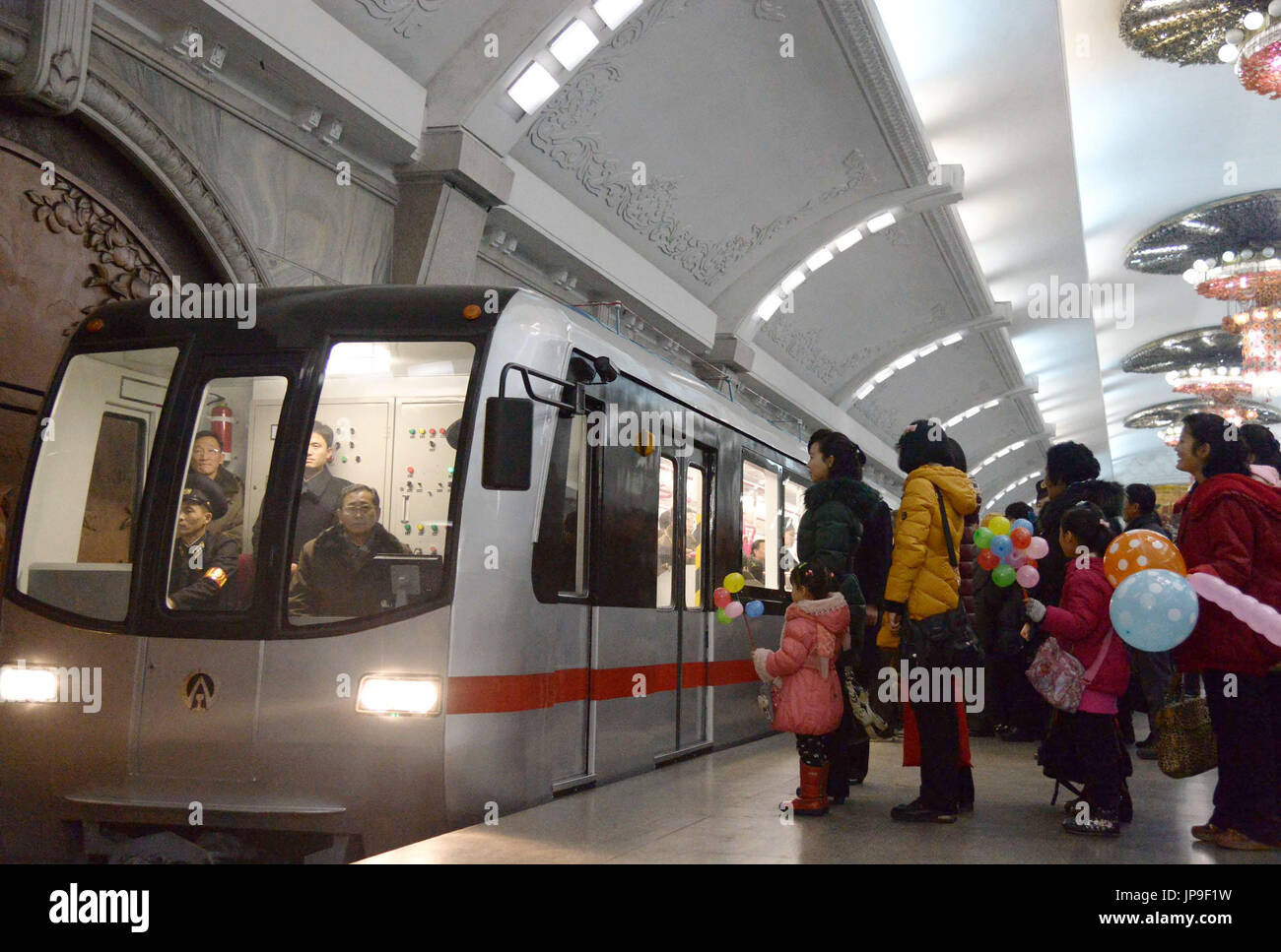 Photo taken Jan. 1, 2016, shows a new metro car that started operation ...