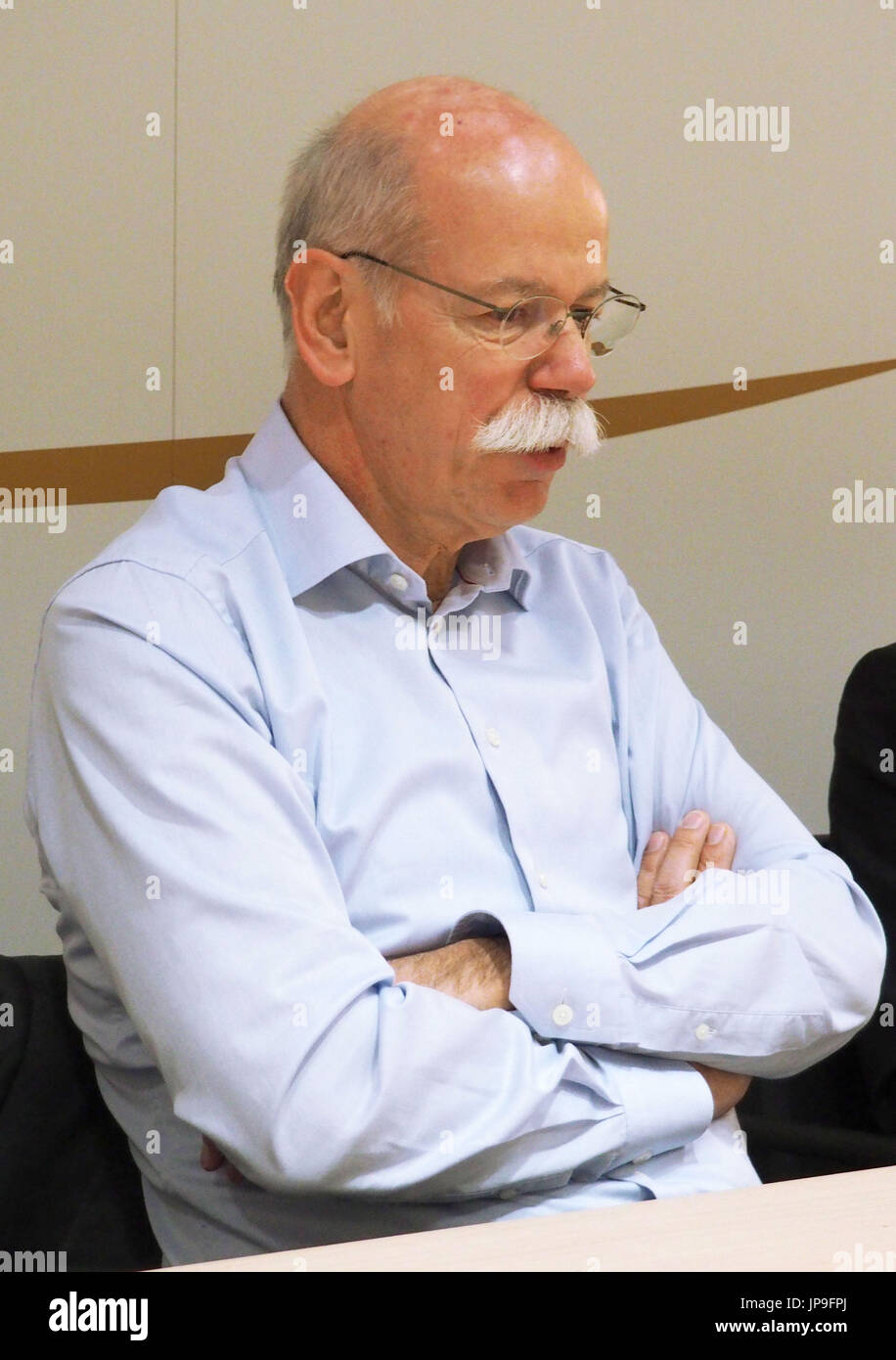 Daimler AG CEO Dieter Zetsche attends an interview with news media ...