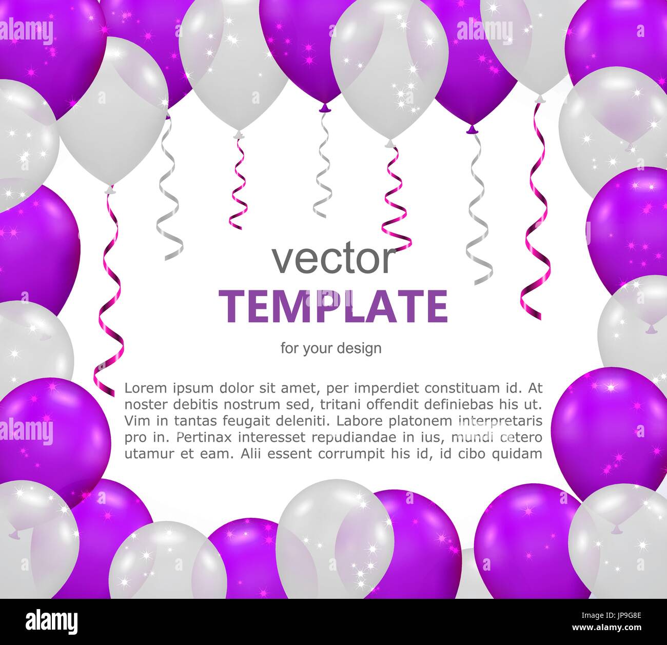 Vector ballon for party, birthday Stock Vector Image & Art - Alamy