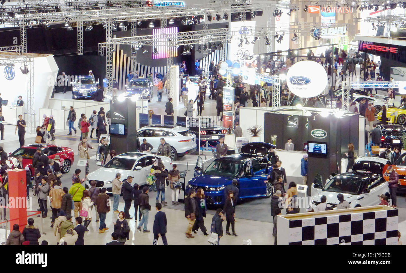 Photo shows the venue of Sapporo Motor Show 2016, which started on Jan ...