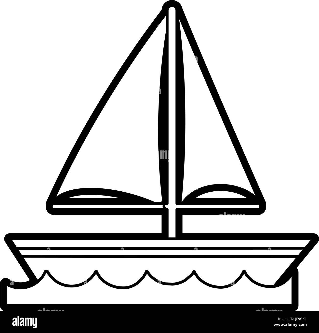 sailboat vector illustration Stock Vector Image & Art - Alamy