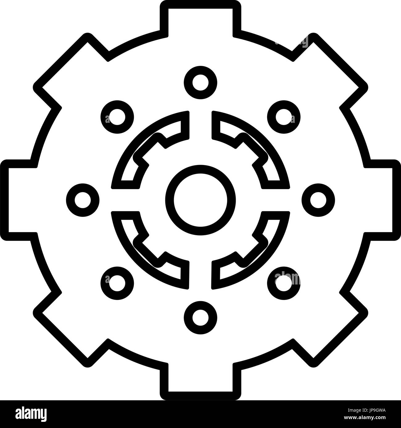 gear wheel vector illustration Stock Vector Image & Art - Alamy