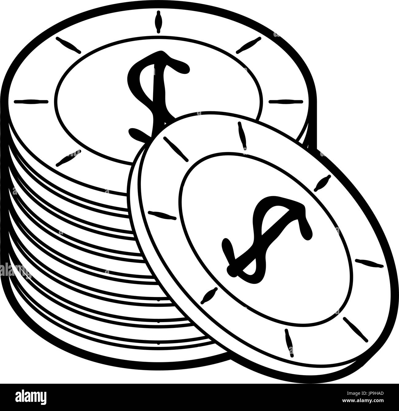 coins vector illustration Stock Vector Image & Art - Alamy