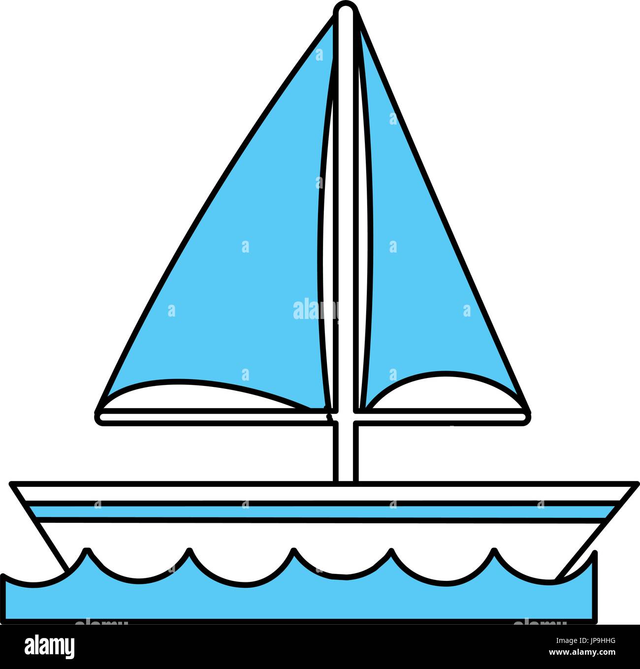 sailboat vector illustration Stock Vector Image & Art - Alamy