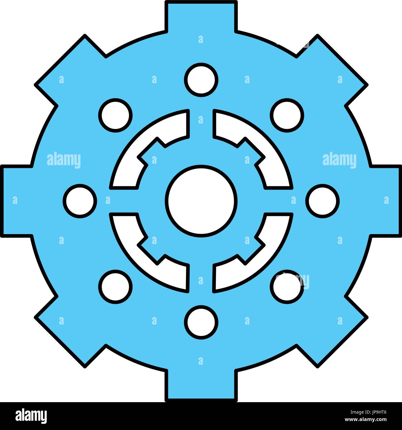 gear wheel vector illustration Stock Vector Image & Art - Alamy