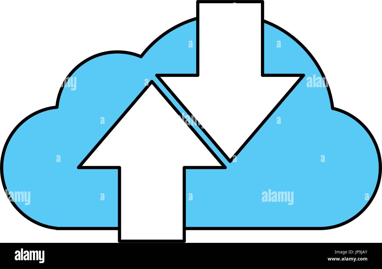 cloud data vector illustration Stock Vector Image & Art - Alamy