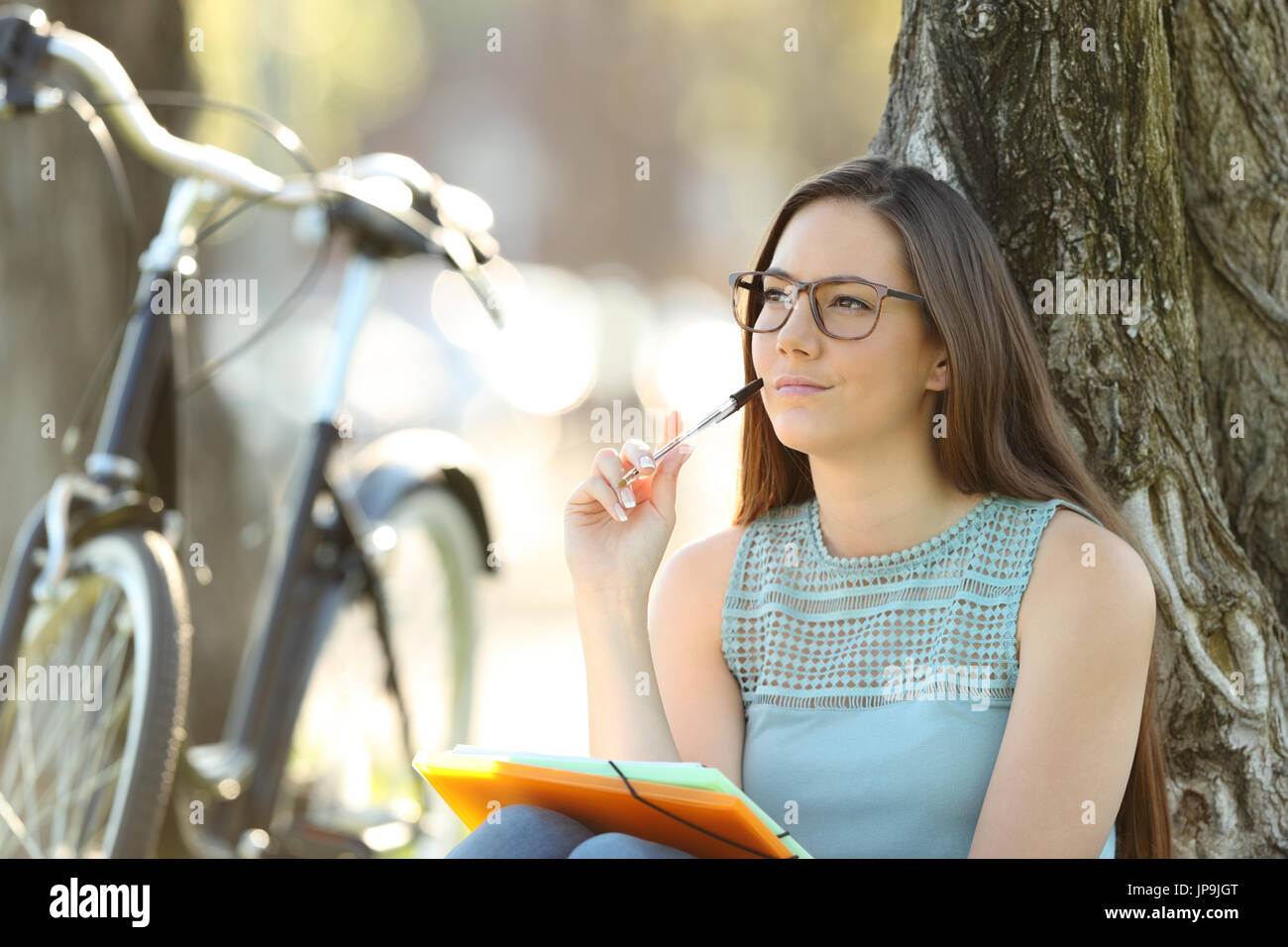 Teen Thinking In Class High Resolution Stock Photography and Images - Alamy