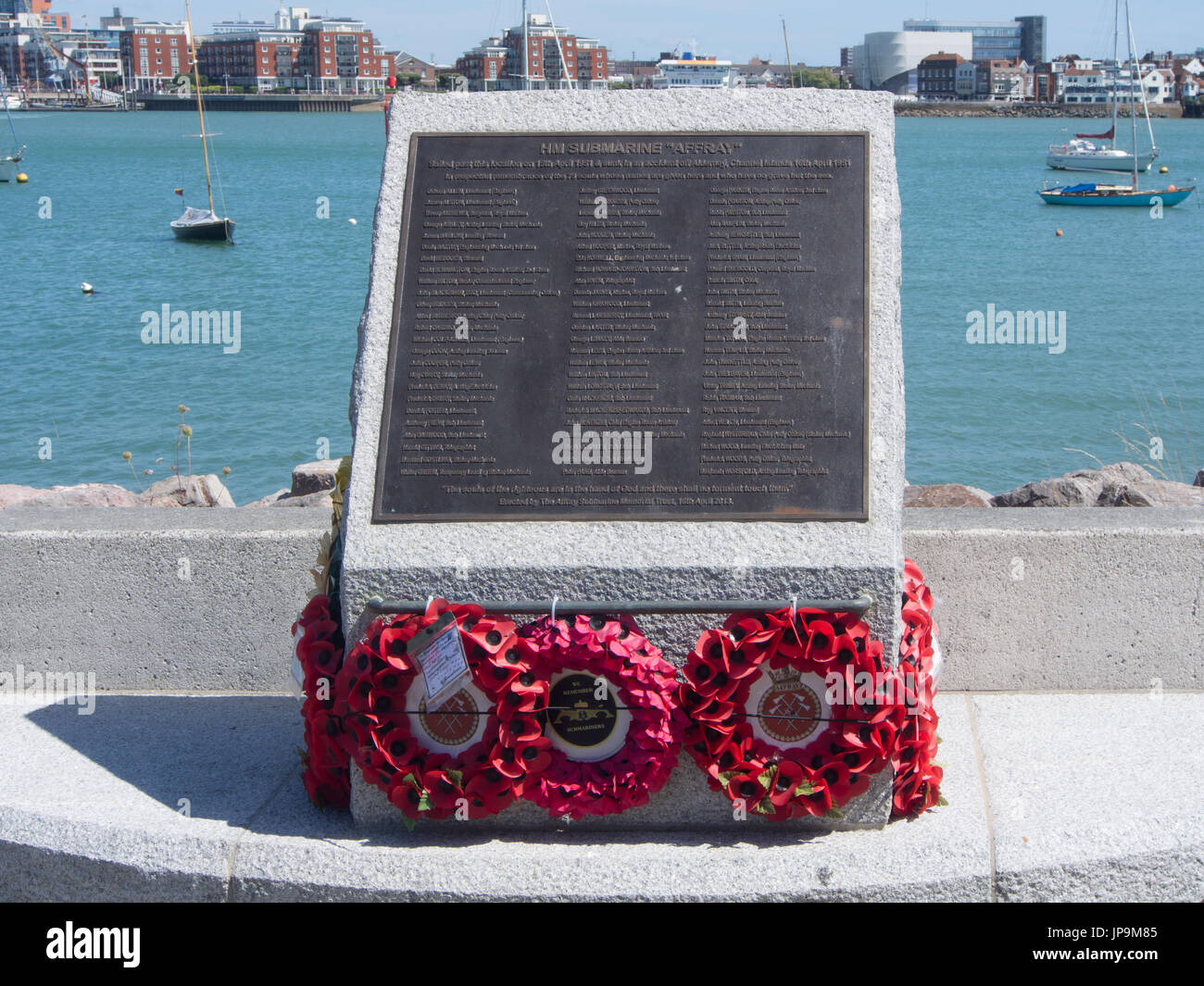 The Memorial to the men of HM submarine Affray in Gosport, England ...