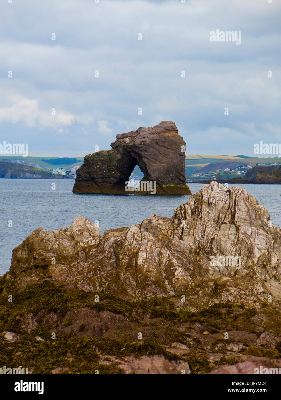 Thurlestone rock bay hi-res stock photography and images - Alamy