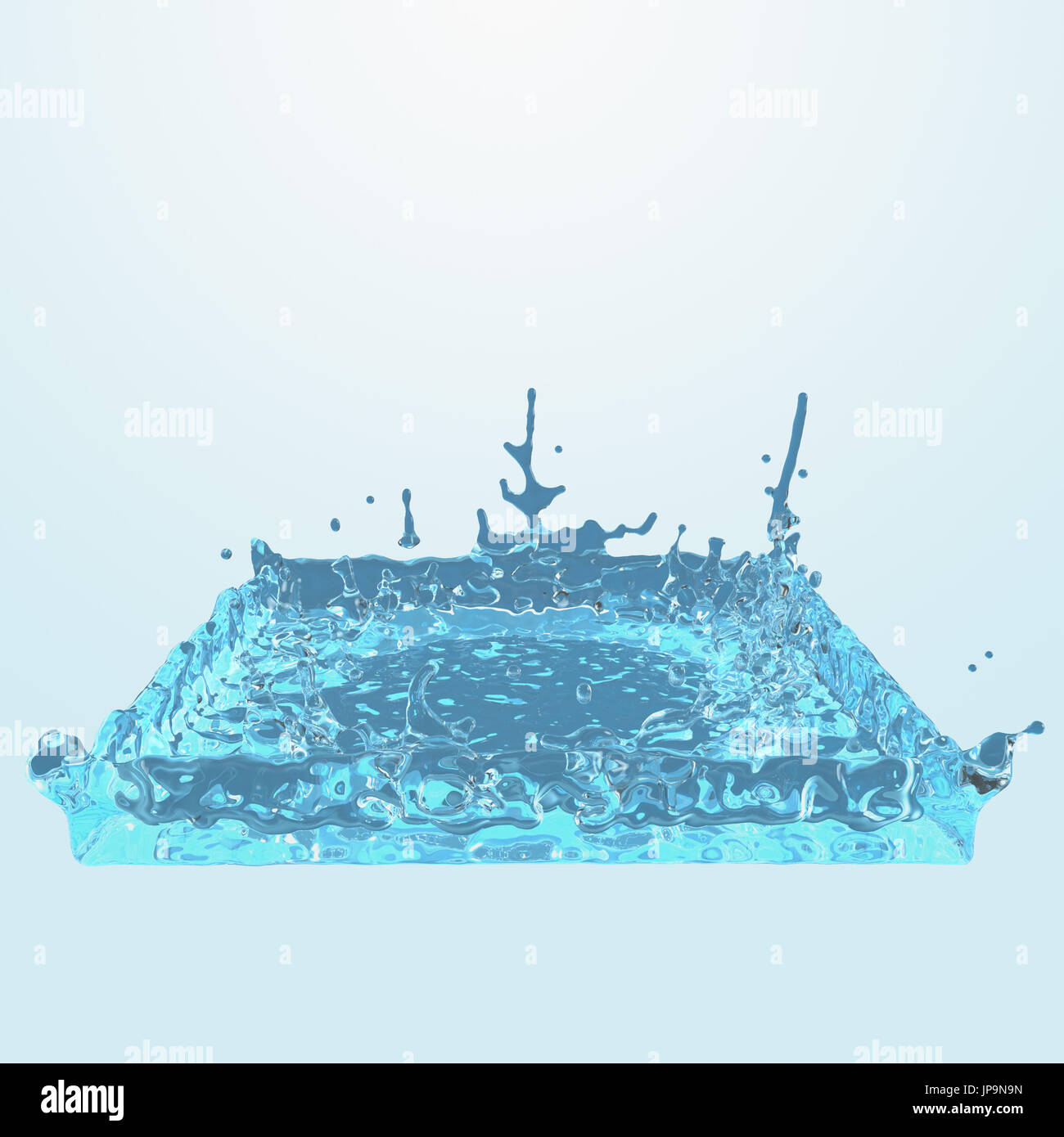 square water splash Stock Photo - Alamy
