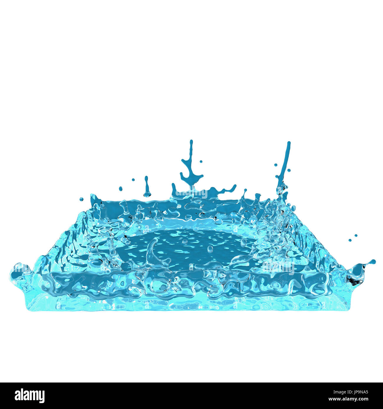 square water splash Stock Photo - Alamy