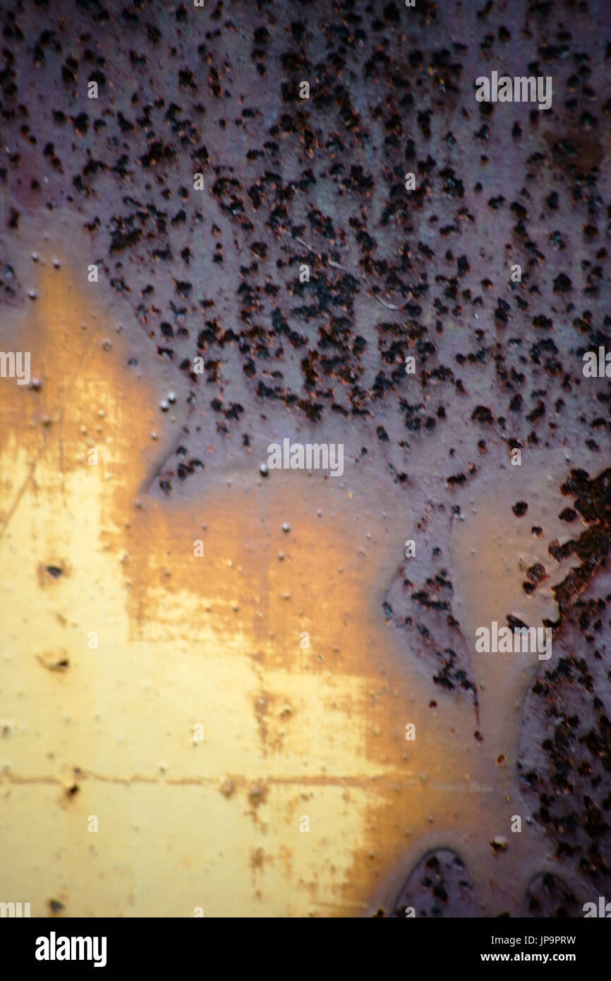 The closeup of a rusty metal surface with rust bubbles Stock Photo - Alamy