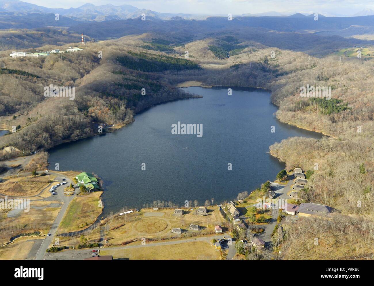 Photo taken Nov. 22, 2015, shows Lake Poroto in the town of Shiraoi on ...
