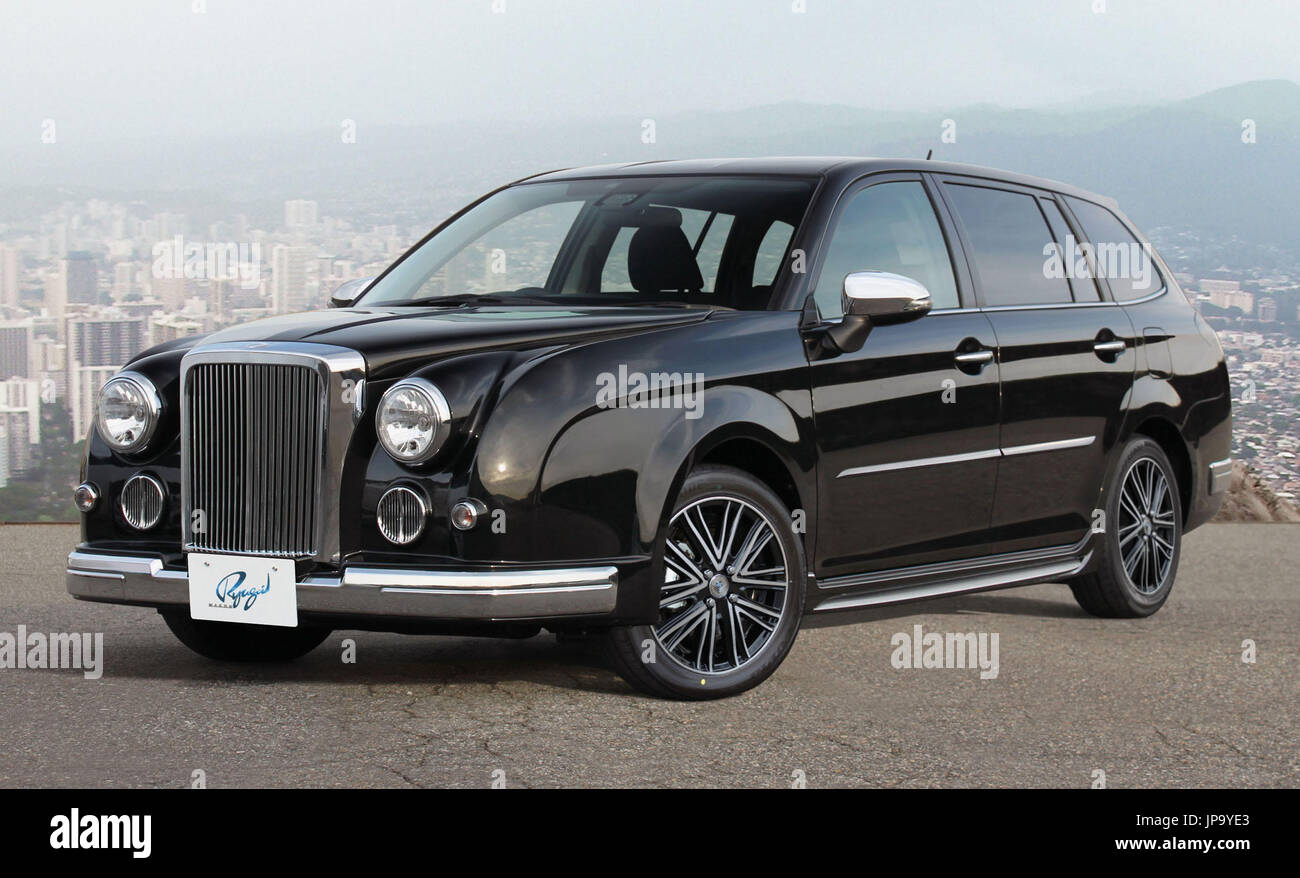 Photo shows the Ryugi Wagon, a station wagon that looks like a classic ...