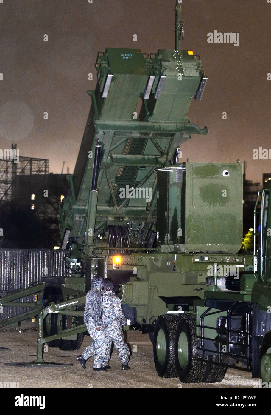 A Patriot Advanced Capability-3 missile interceptor unit is deployed in ...