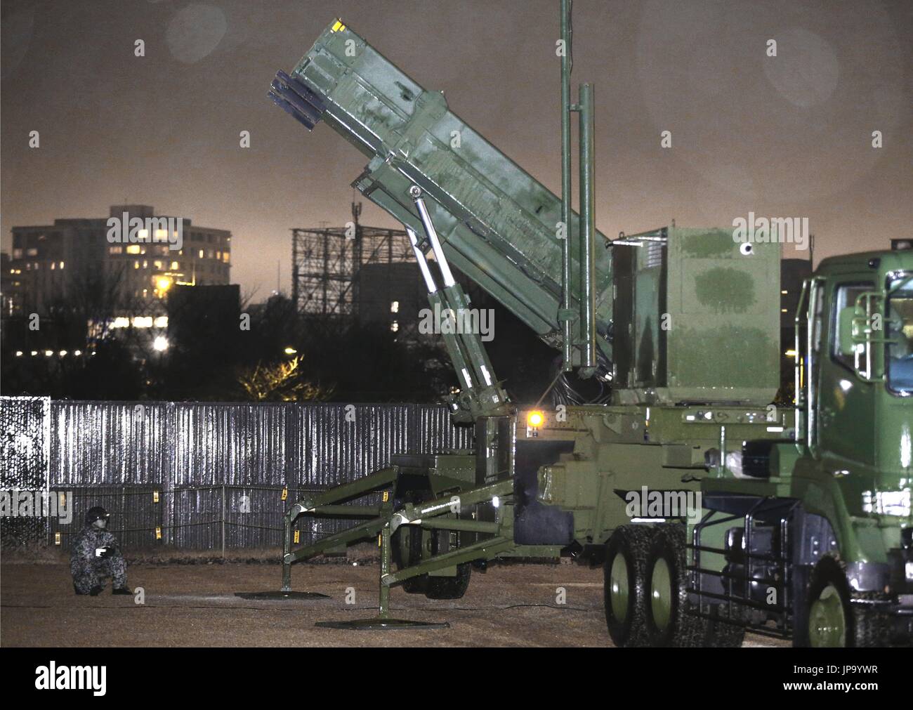 A Patriot Advanced Capability-3 missile interceptor unit is deployed in ...