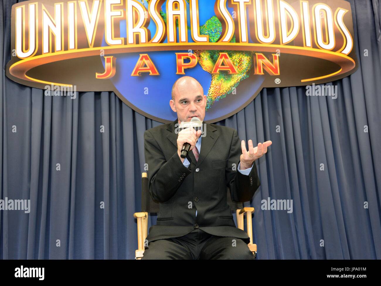 Jean Louis Bonnier, CEO of USJ Co., the operator of Universal Studios ...