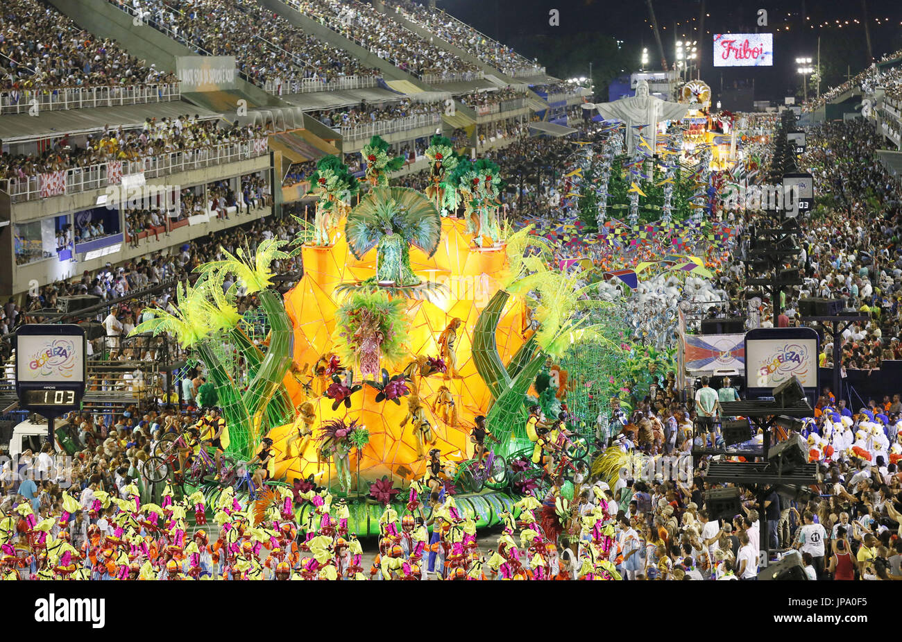 A samba school that has chosen an Olympic theme for its dancers and ...