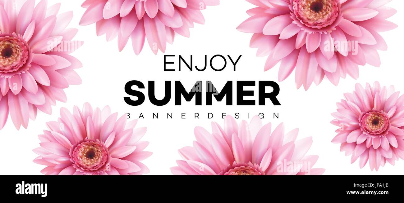 Flower beautiful summer Stock Vector Images - Alamy