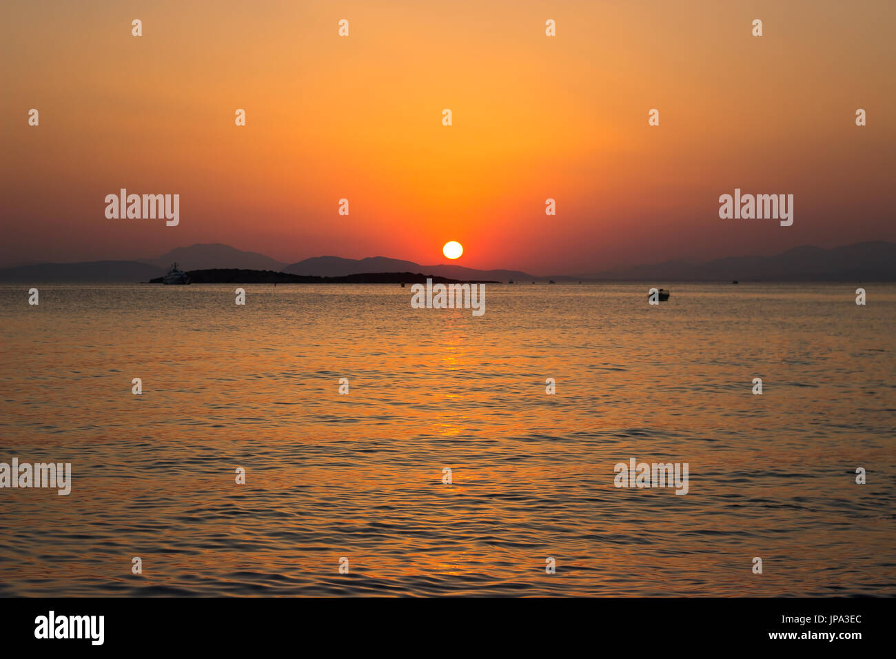 Beautiful golden sunset over the hi-res stock photography and images ...