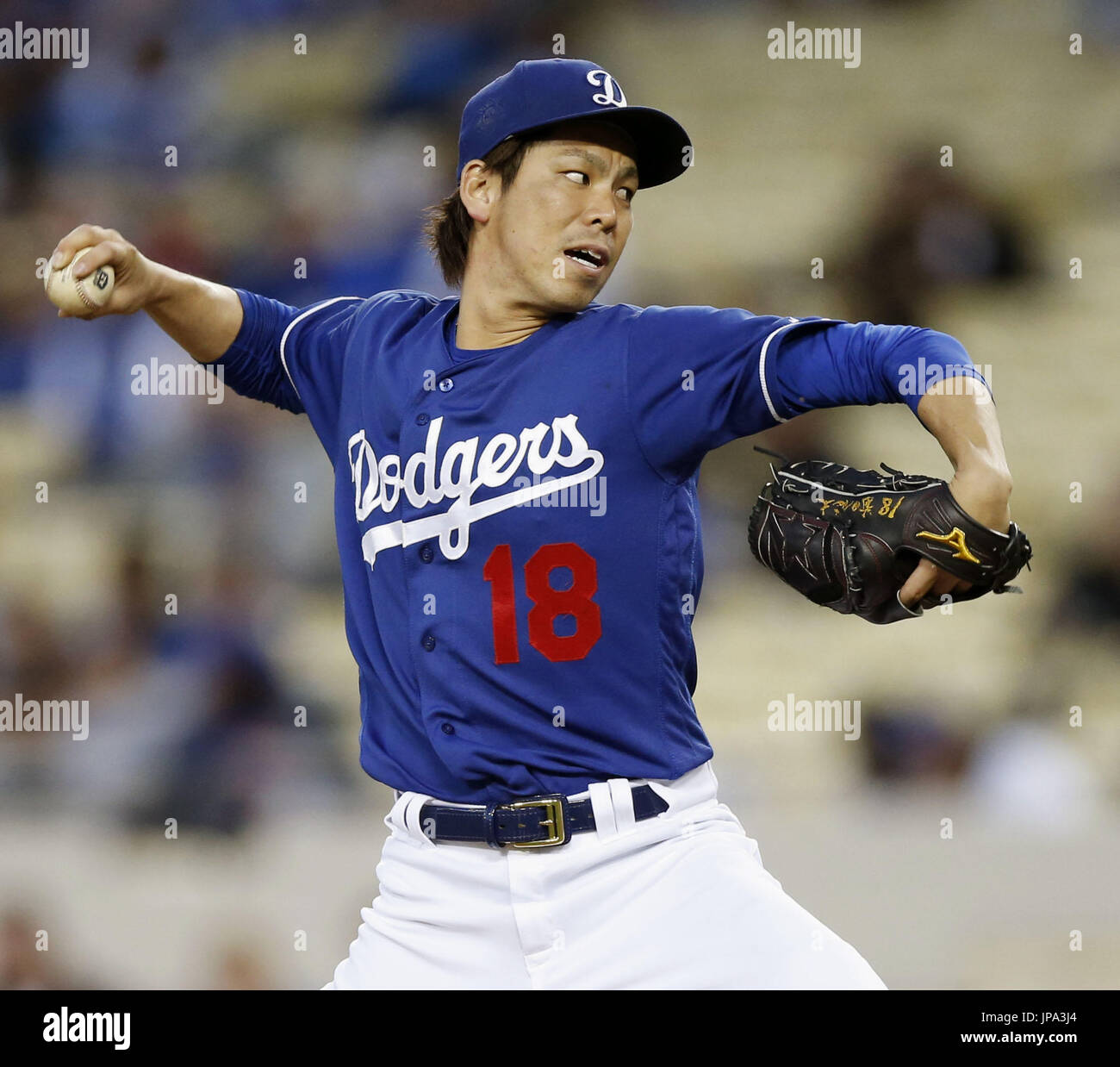 Los Angeles Dodgers pitcher Kenta Maeda allows two runs on three hits ...