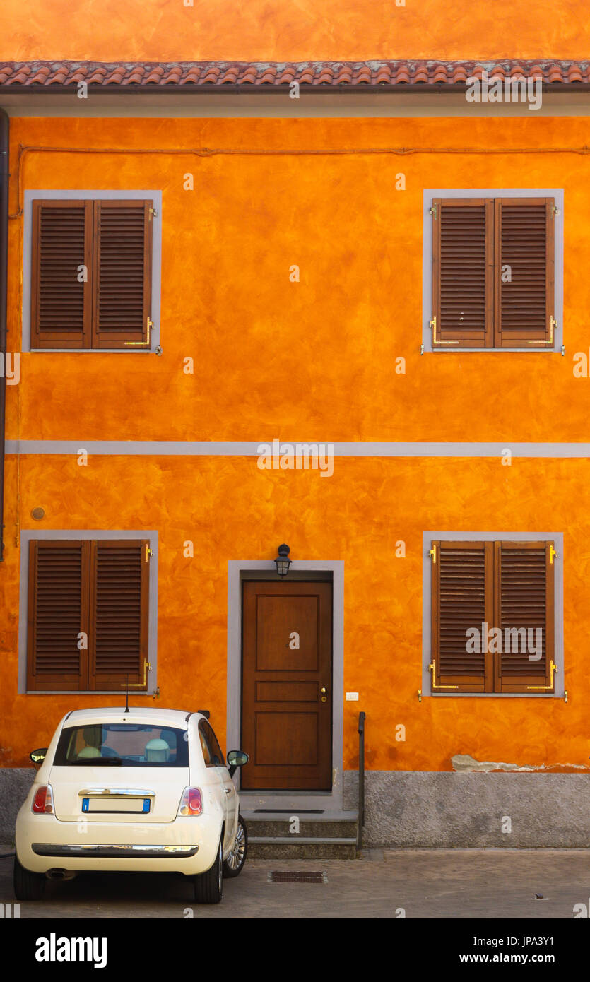 Most Italian photo, little italian car parked in front of old italian ...