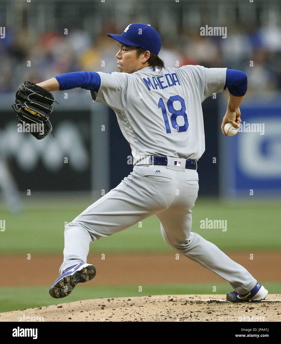 Los Angeles Dodgers pitcher Kenta Maeda throws six scoreless innings in ...