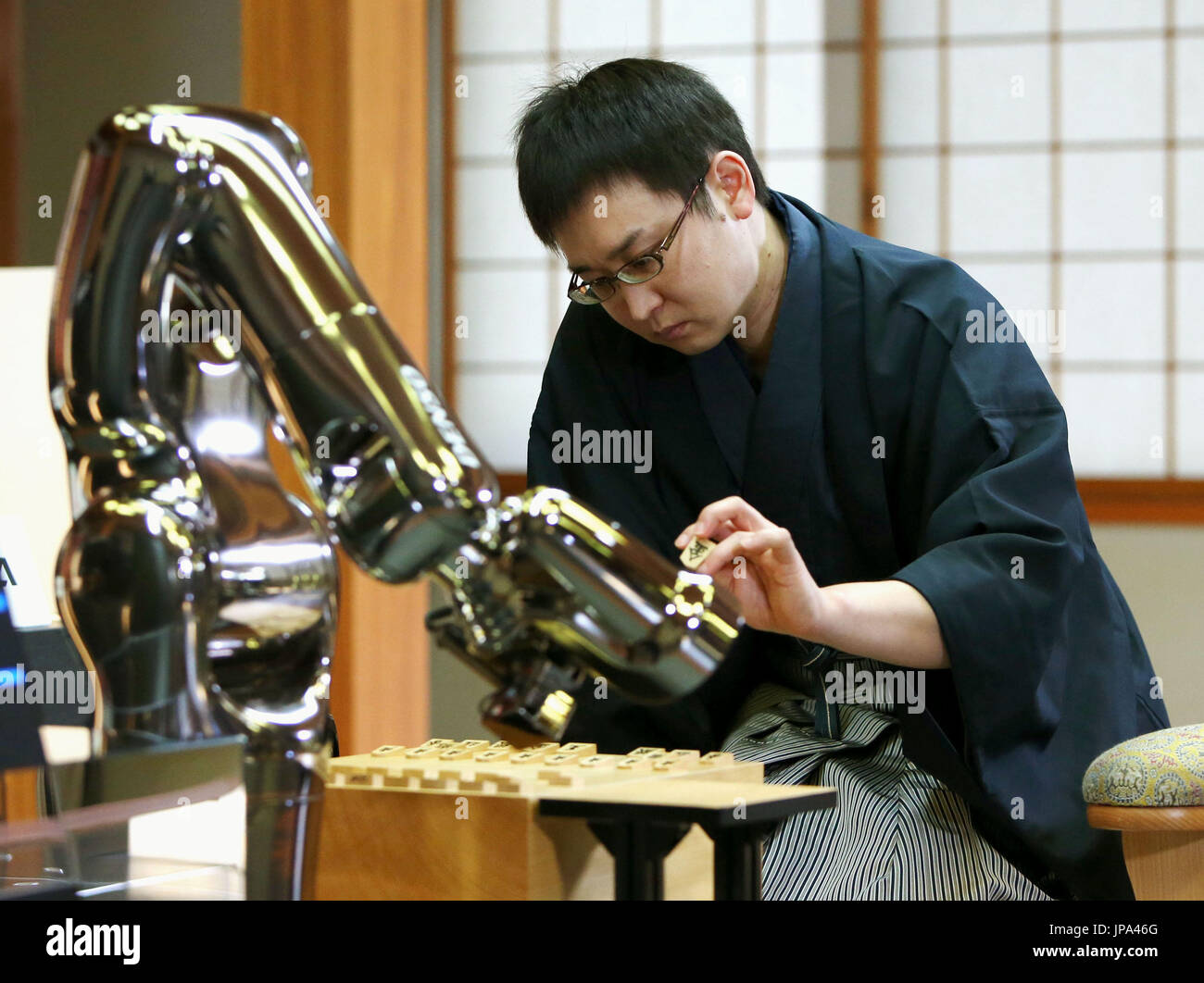 Photo taken April 9, 2016, shows Japan's Takayuki Yamasaki, a ...
