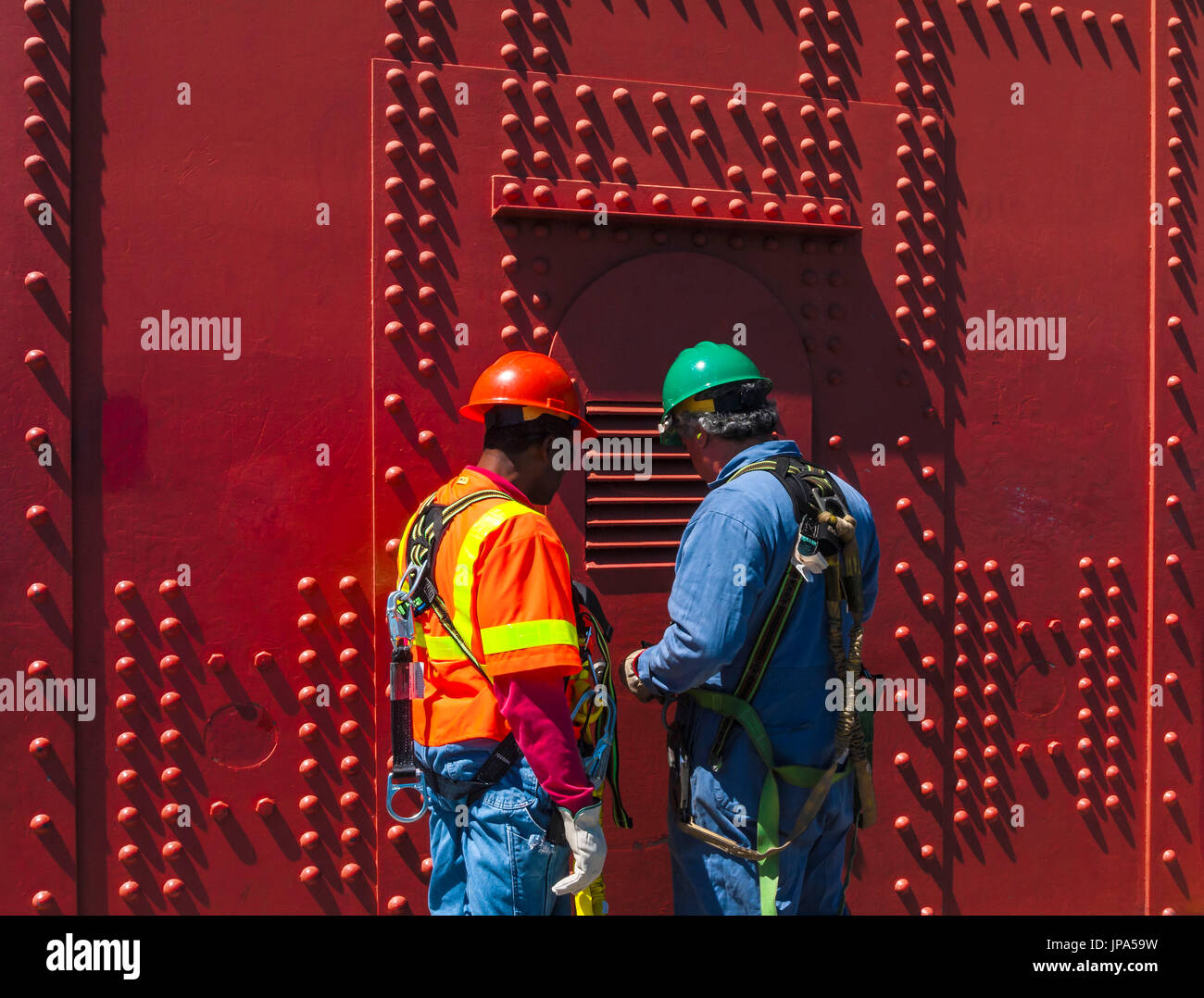 Maintenance Workers, The Golden Gate Bridge Stock Photo - Alamy