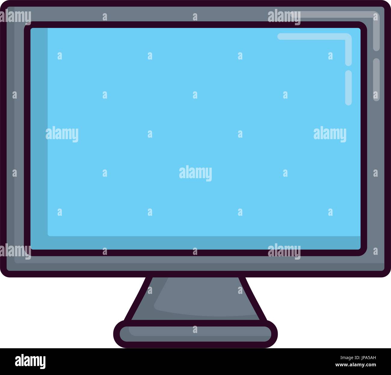 monitor computer icon over white background vector illustration Stock ...