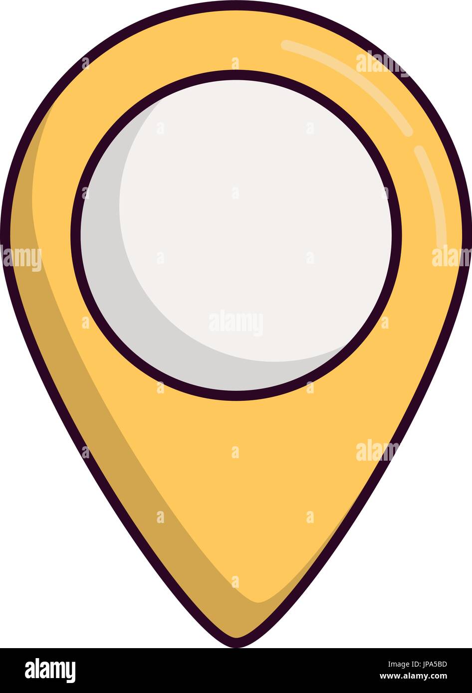 location pin icon over white background vector illustration Stock ...