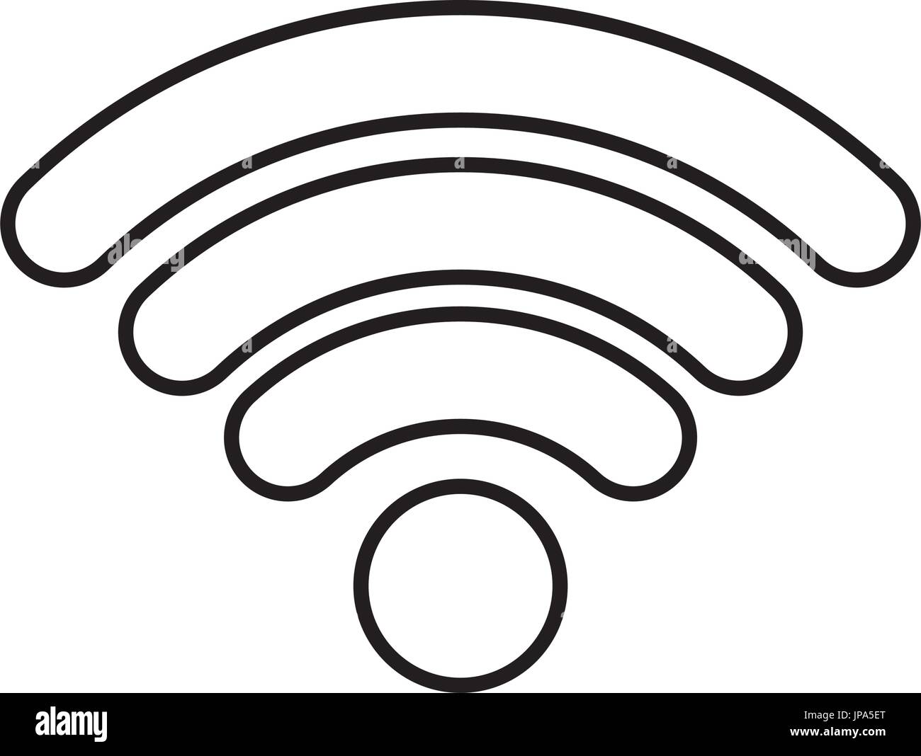 wifi signal icon over white background vector illustration Stock Vector ...