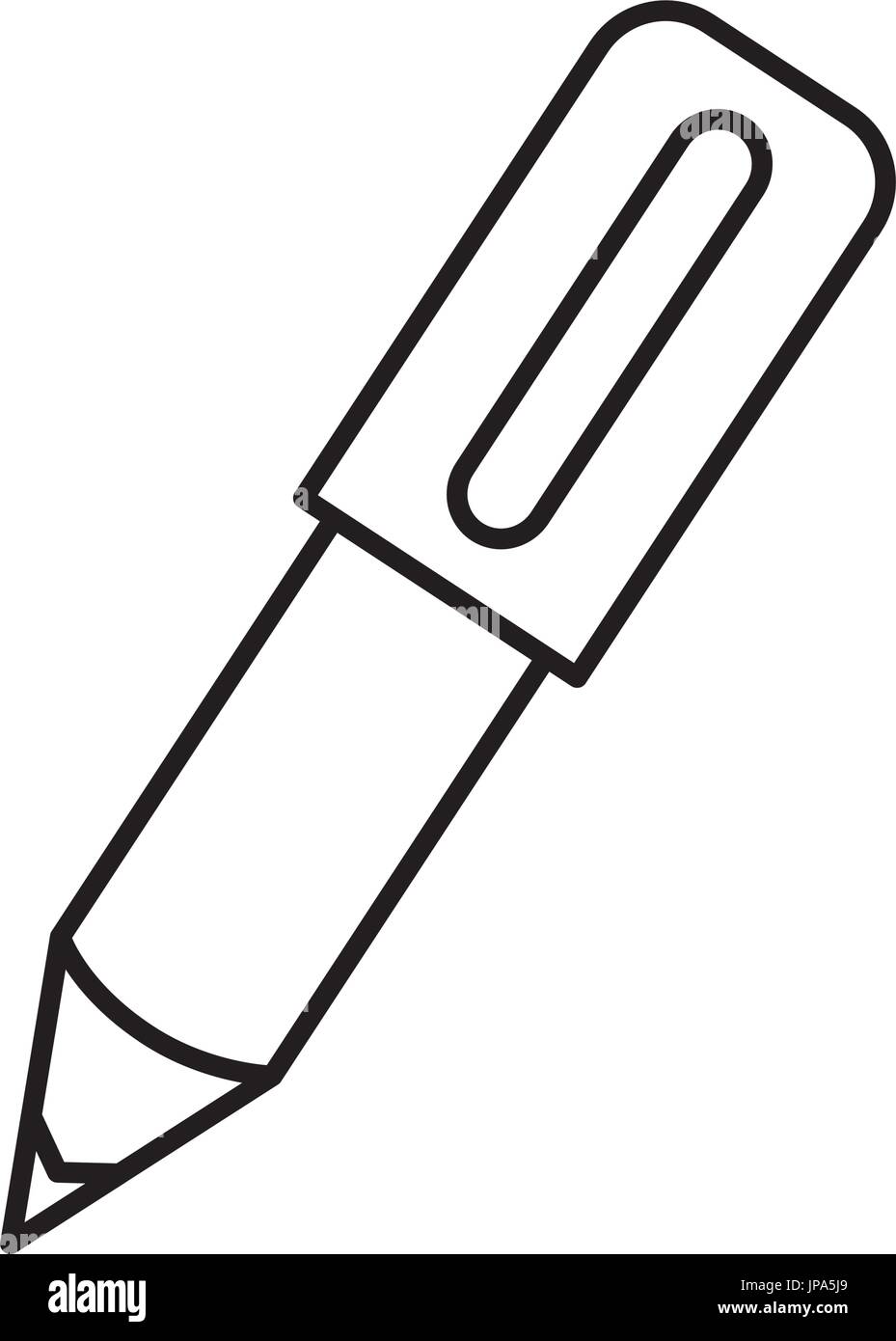 pen icon over white background vector illustration Stock Vector Image ...