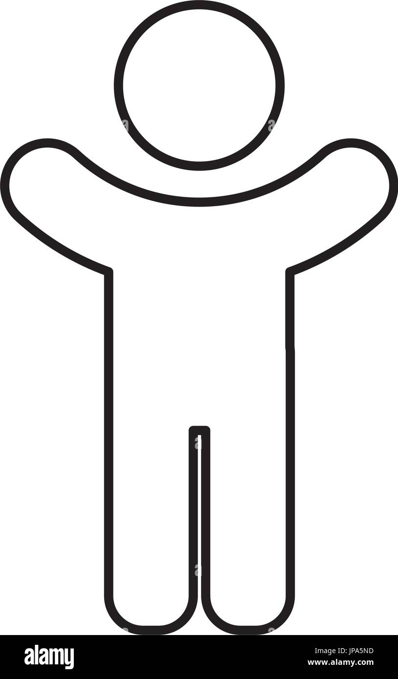 pictogram man icon over white background vector illustration Stock ...