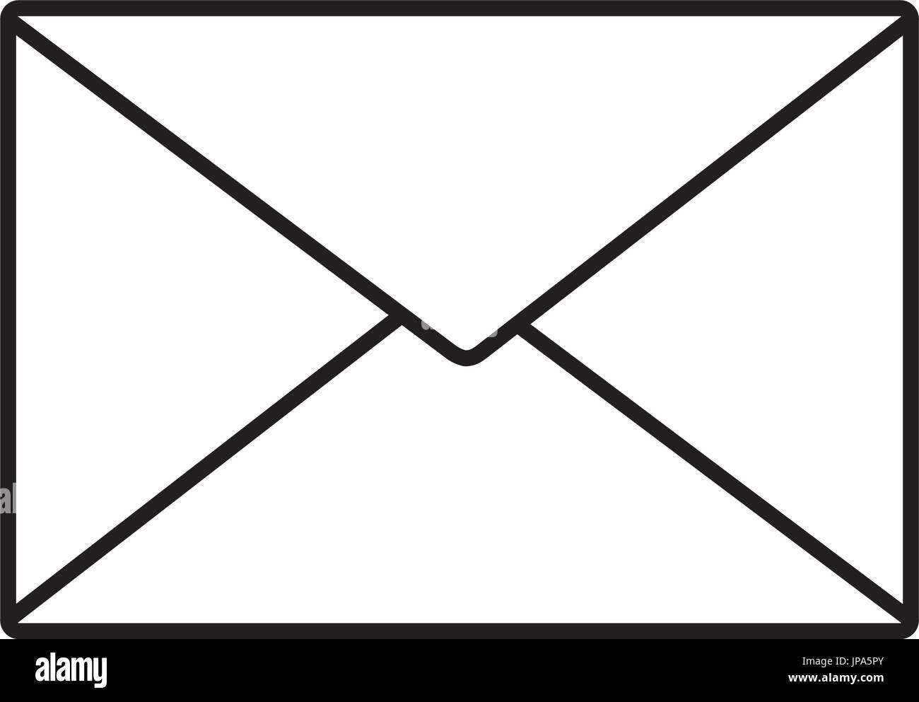 envelope icon over white background vector illustration Stock Vector ...