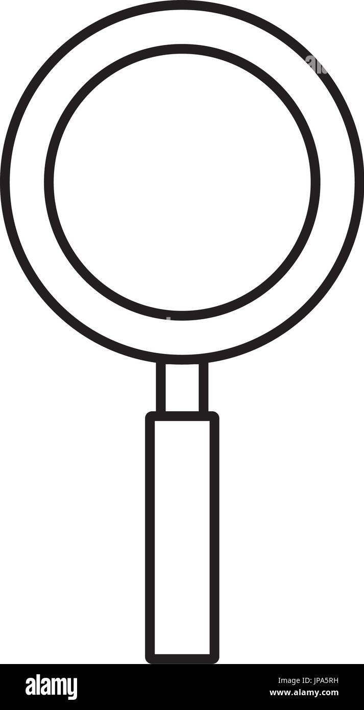 magnifying glass icon over white background vector illustration Stock ...