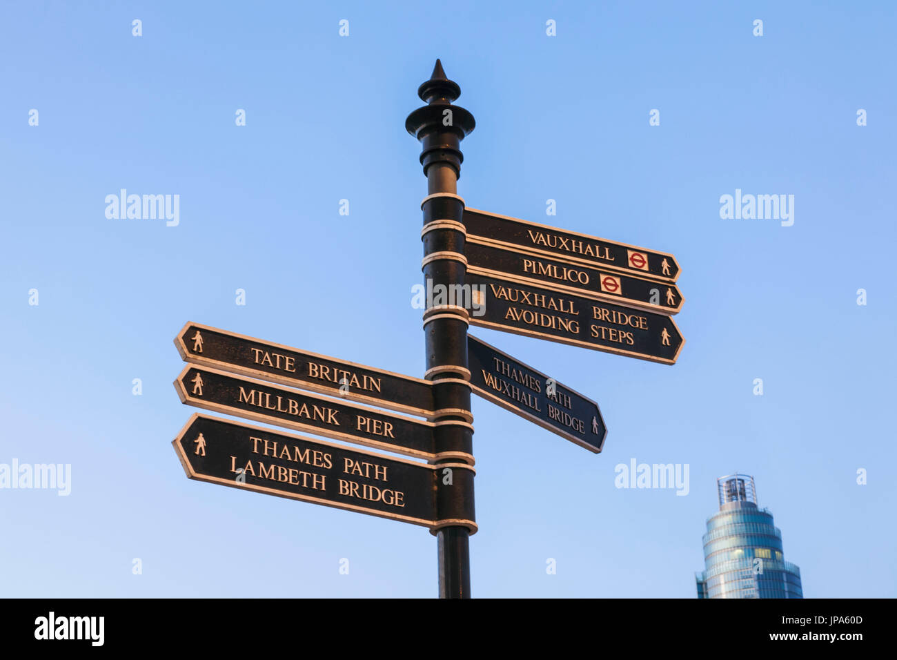 England, London, Westminster, Signpost Stock Photo - Alamy