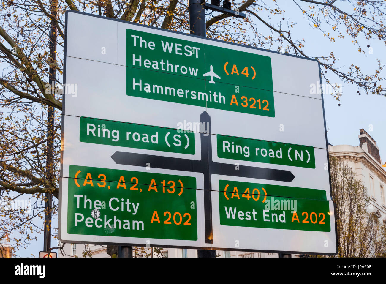England, London, Westminster, Signpost Stock Photo - Alamy