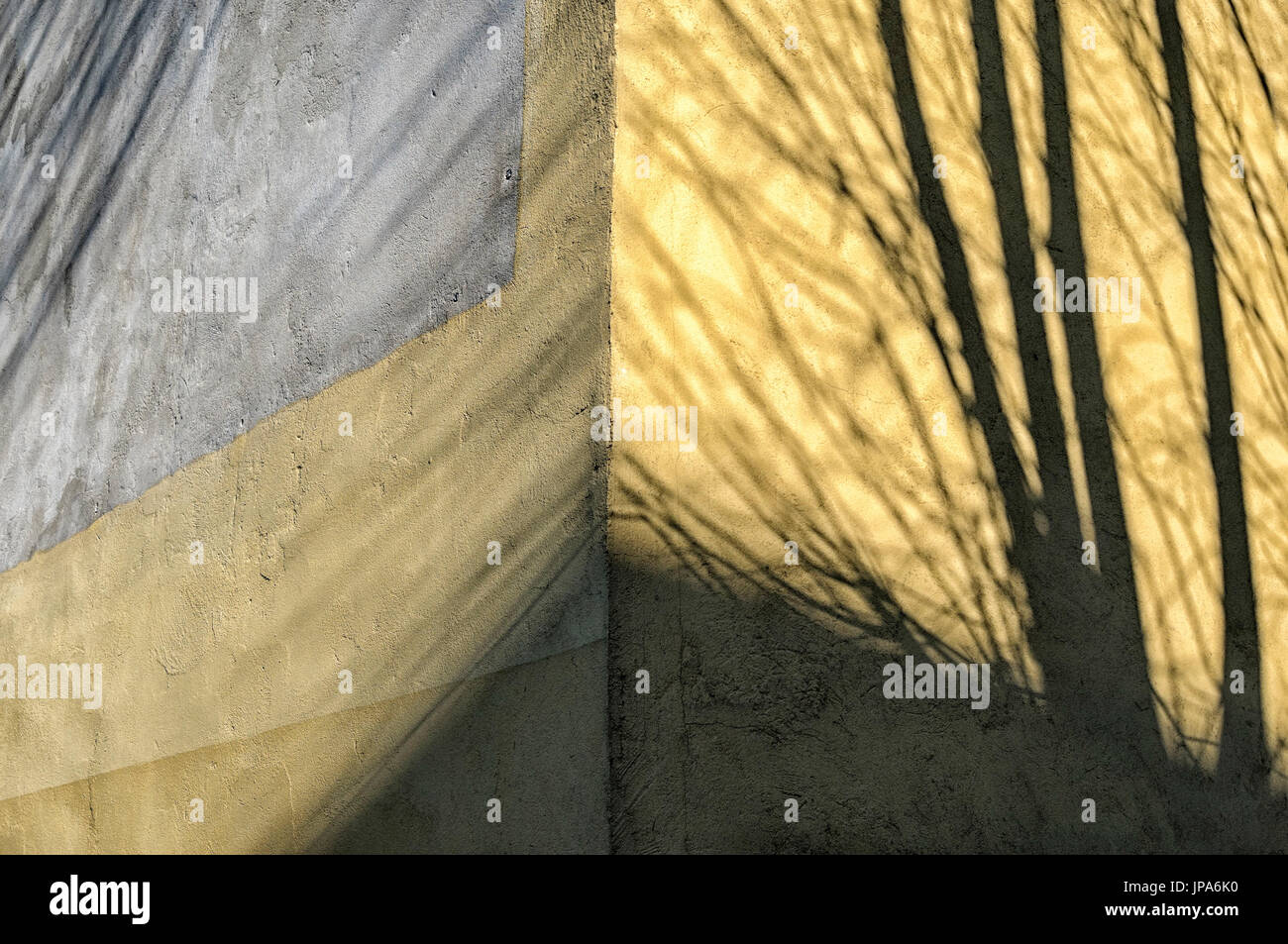 Symbol / Concepts, Shadows on the angle of house Stock Photo - Alamy
