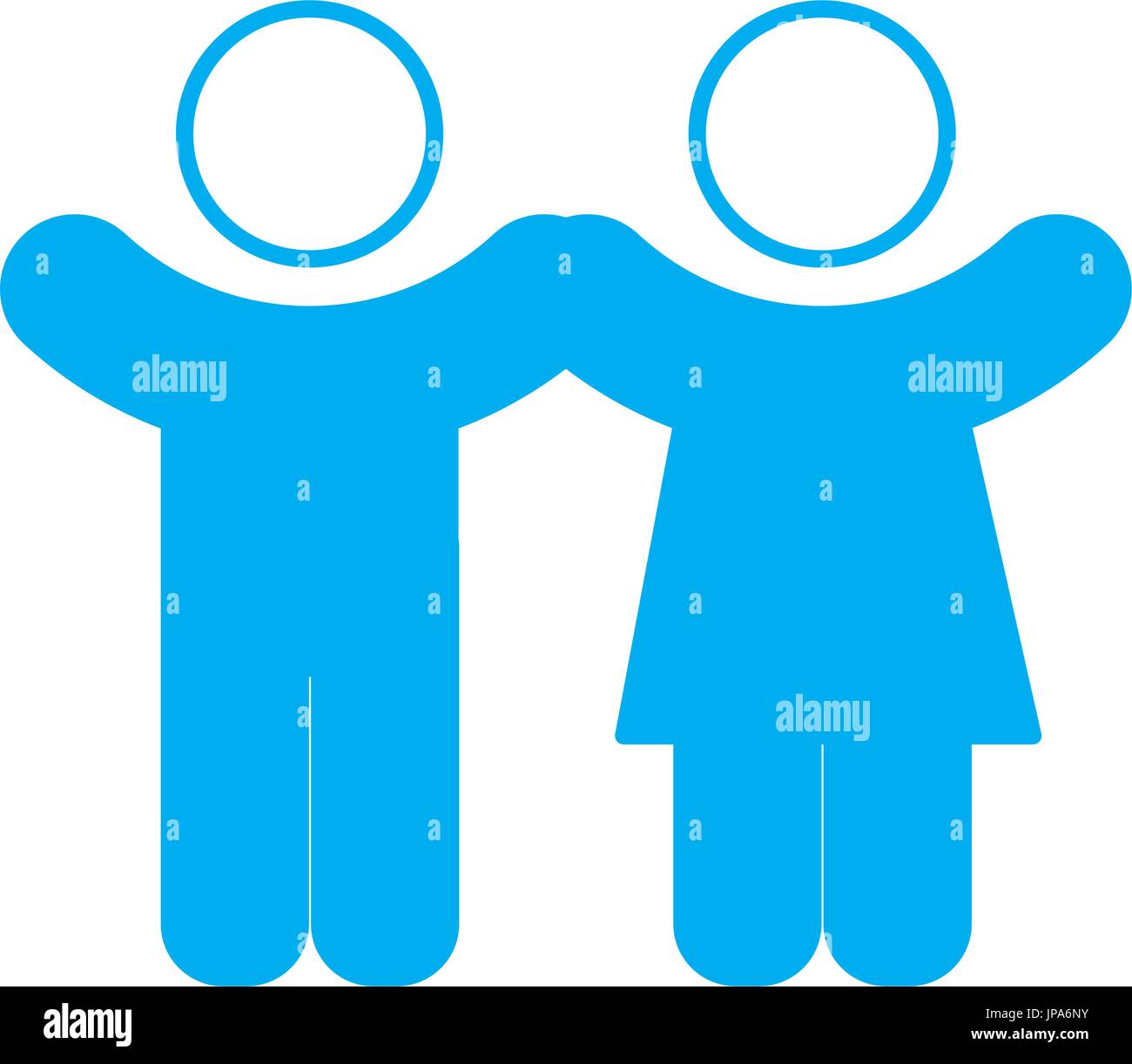pictogram couple of woman and man icon Stock Vector Image & Art - Alamy