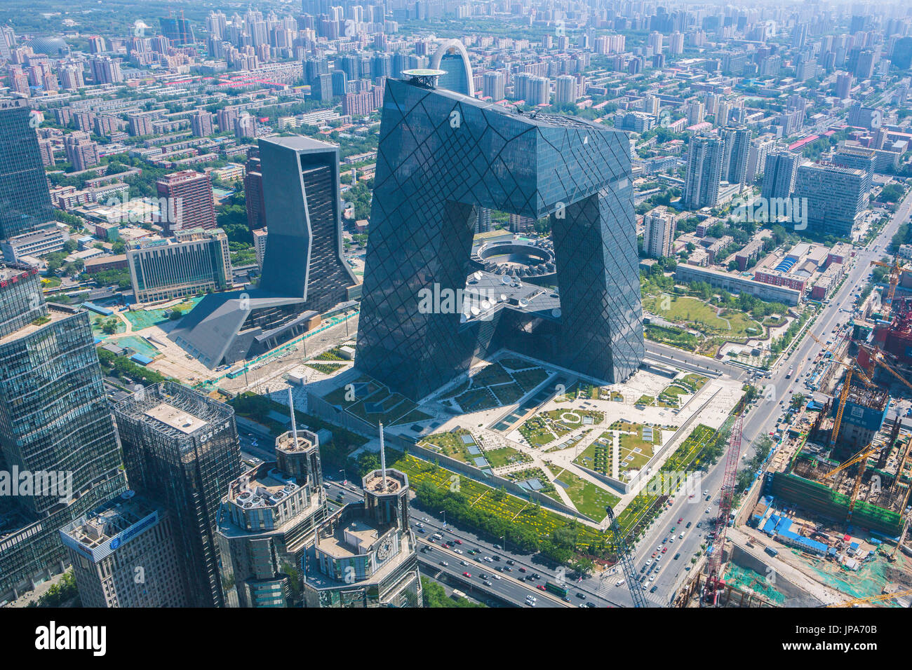 China, Beijing City, Guomao District CCTV Television Headquarters ...