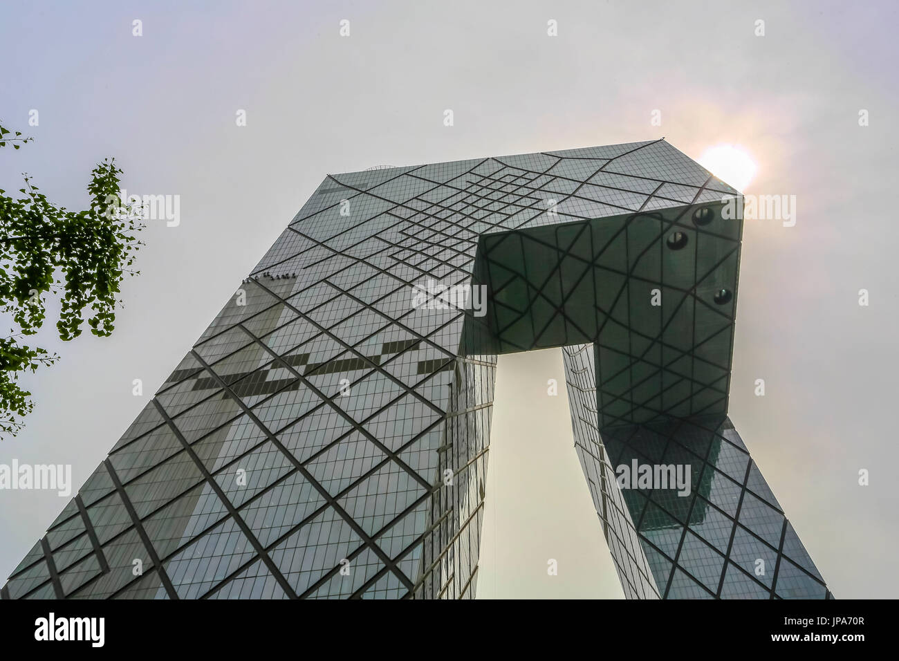 China, Beijing City, Guomao District skyline, CCTV Headquarters ...