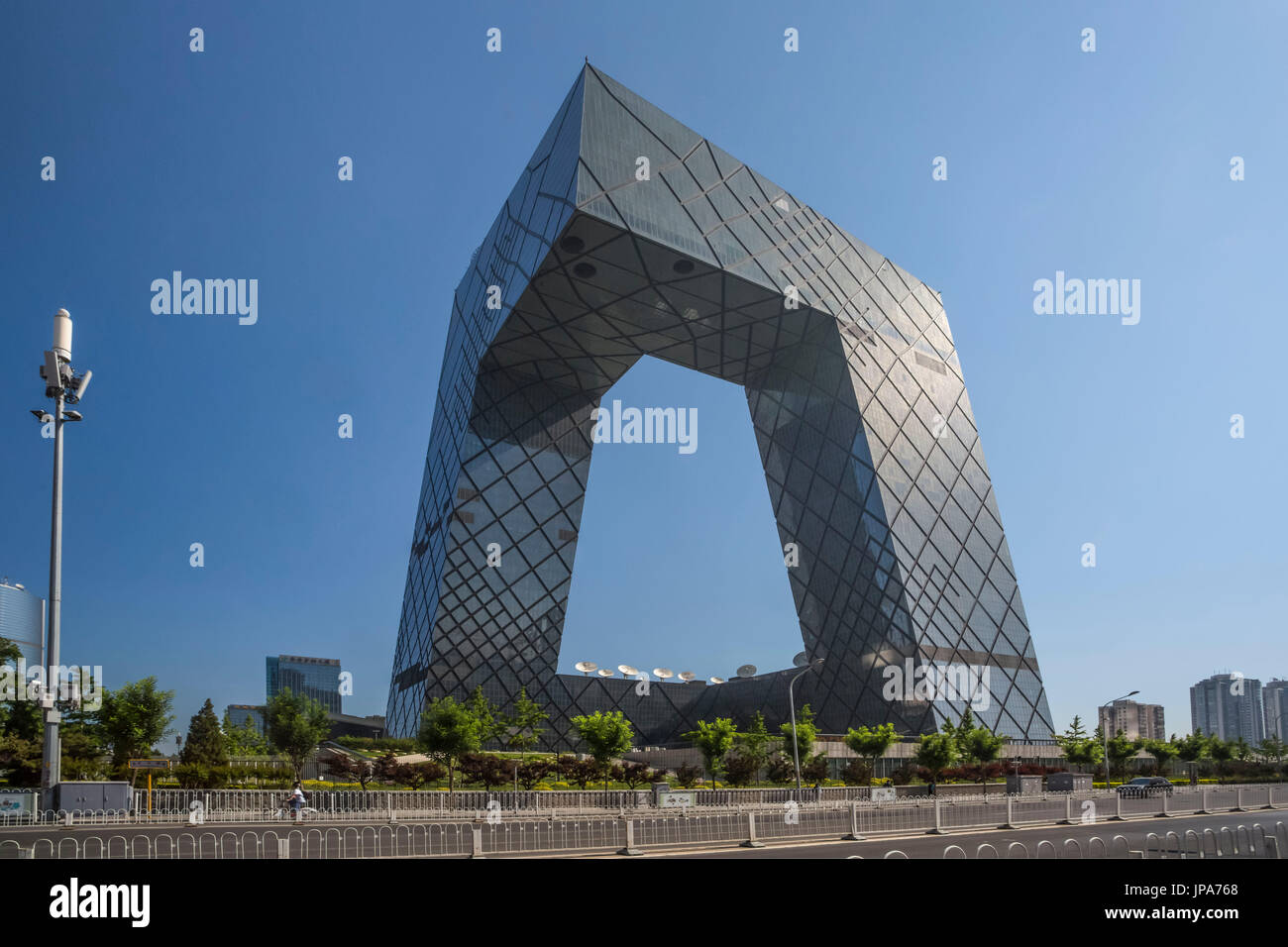 China, Beijing City, Guomao District, CCTV Headquarters Building Stock ...