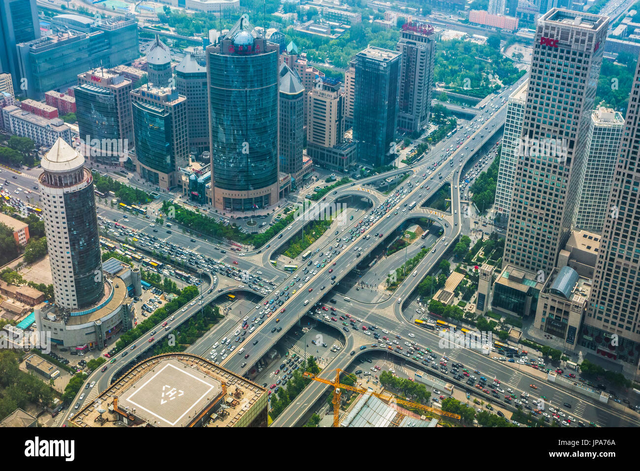 China, Beijing City, Guomao District, Guomao Bridge Stock Photo - Alamy