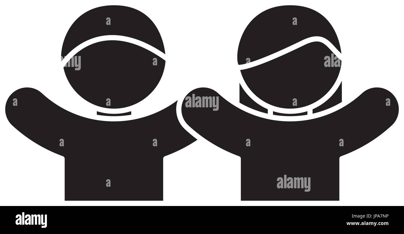 pictogram couple of woman and man icon Stock Vector Image & Art - Alamy