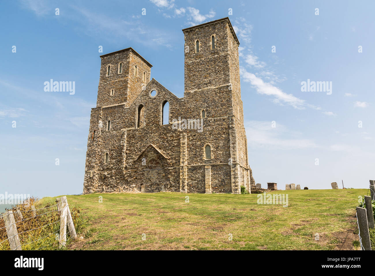 Reculver towers hi-res stock photography and images - Alamy